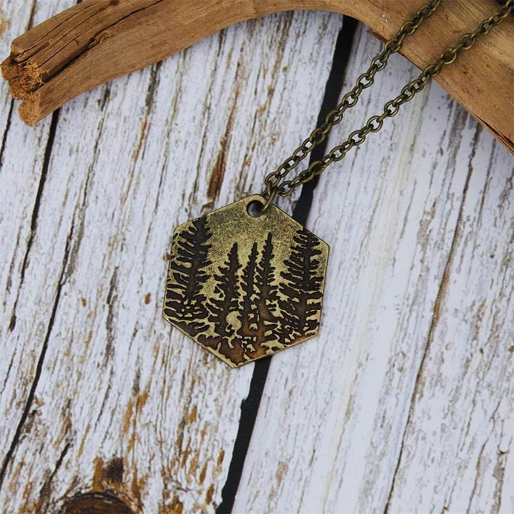 Polygonal-Forest-Pendant-Necklace-for-Women-Retro-Simple-Personalized ...
