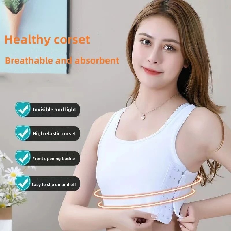 Flat-Breast-Binder-Tomboy-Lesbian-Underwear-Women-Seamless-Summer-Short ...