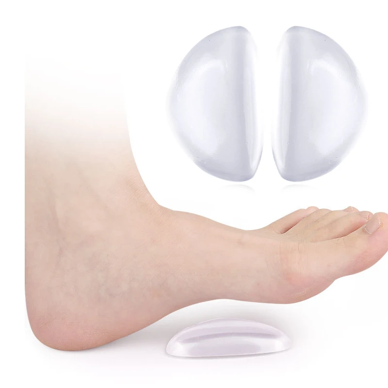 1Pair-Clear-Silicone-Gel-Arch-Support-Shoe-Inserts-Cushion-Pads-Pain ...
