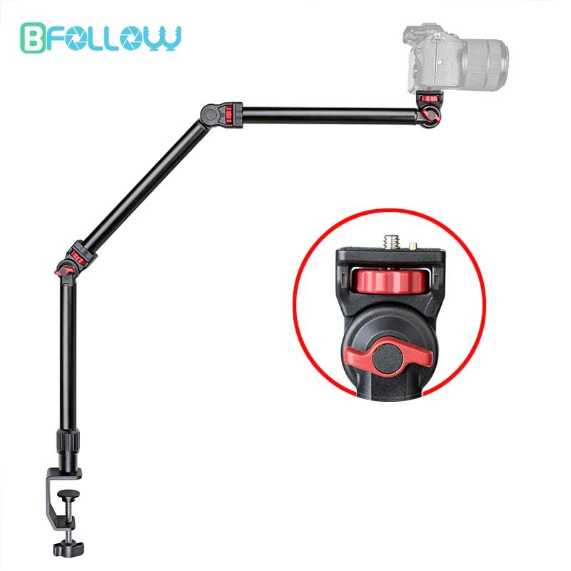 Bfollow 38" Articulated Magic Arm For Camera Camcorder Tablet Aluminum ...