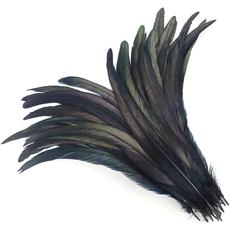 50Pcs-Lot-Colorful-Rooster-Feathers-for-Crafts-Clothes-25-45CM-Cock ...