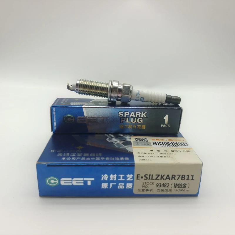 4Pcs 22401-AA780 SILZKAR7B11 93482 Iridium Platinum Spark Plug For ...