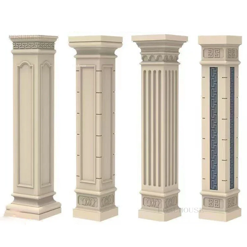 Simple-Square-Roman-Column-Molds-European-Decorative-Garden-Building ...