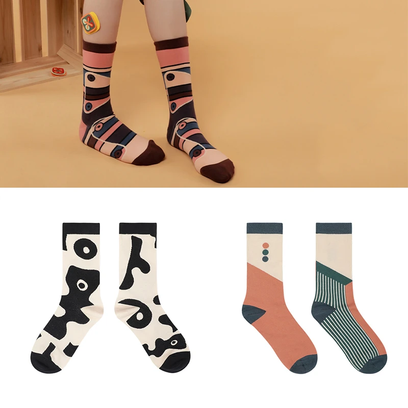 Round Button Series Original Trendy Socks Personality Fashion Creative ...