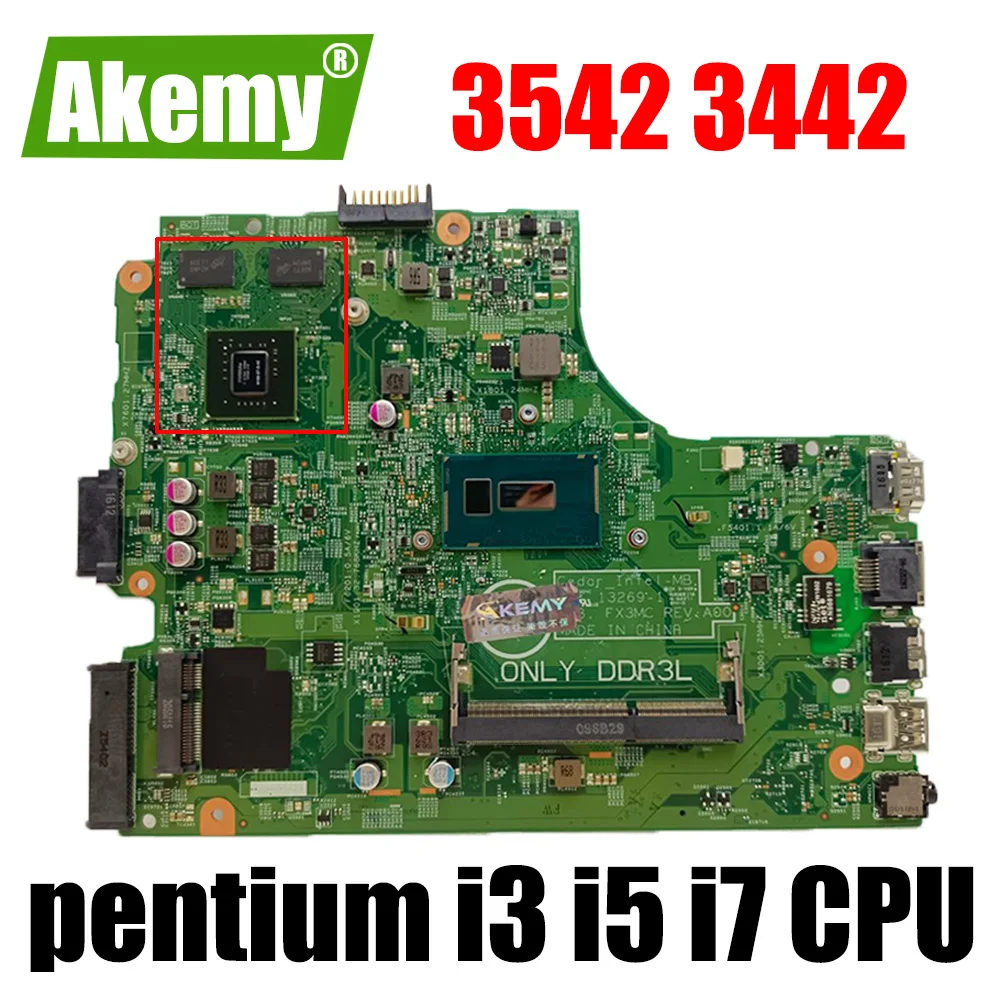 Cn-064hf9 0v162v For Dell Inspiron 3542 3543 3442 5749 Laptop Motherboard 13269-1 With Pentium ...