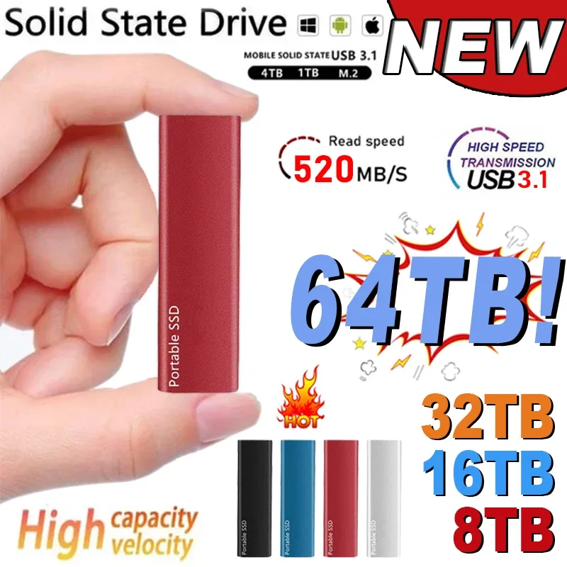 High-speed-External-Hard-Drive-Solid-State-Drive-1TB-2TB-ssd-Portable ...