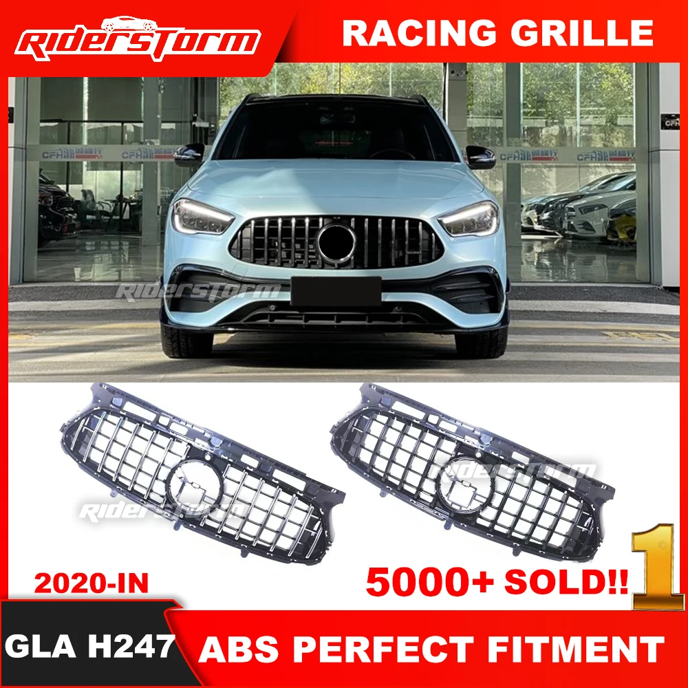 2021 2022+ Gla Class Sport H247 Gt Grill Front Grille For Mercede Gla ...