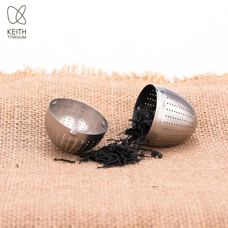 Keith Titanium Egg Shaped Tea Infuser,Reusable Loose Leaf Tea Strainer ...