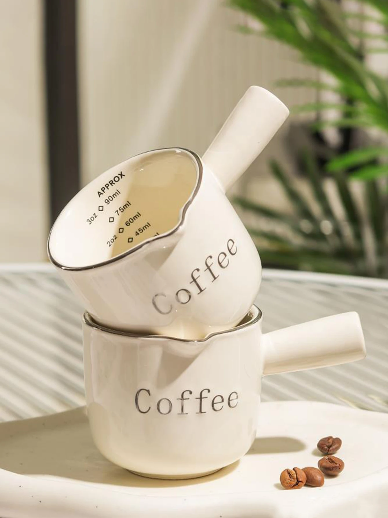 High-Appearance-Level-Coffee-Small-Milk-Cup-With-Graduated-Milk-Pot ...