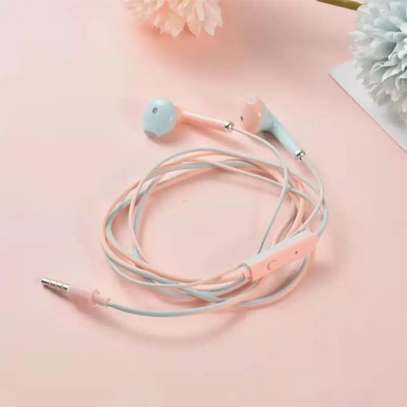 3-5mm-Earphone-Powder-Blue-Handsfree-Free-Noise-Reduction-Noise ...