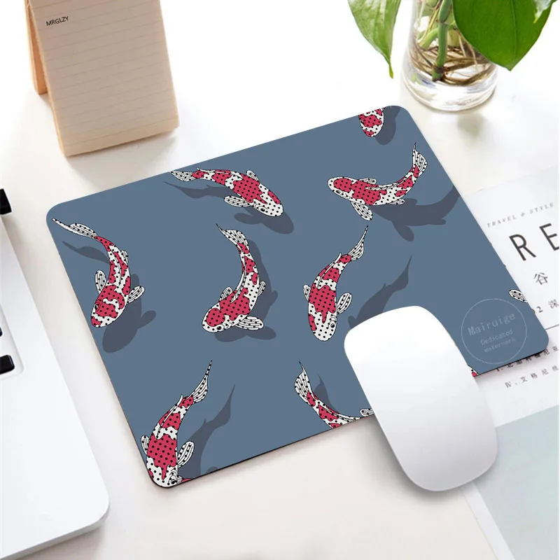 250290mm 중국 스타일 잉어 작은 마우스 패드 러그 게임 액세서리 아트 키보드 데스크 매트 Lol Csgo 용 데스크탑 마우스 패드 게이머마우스 패드