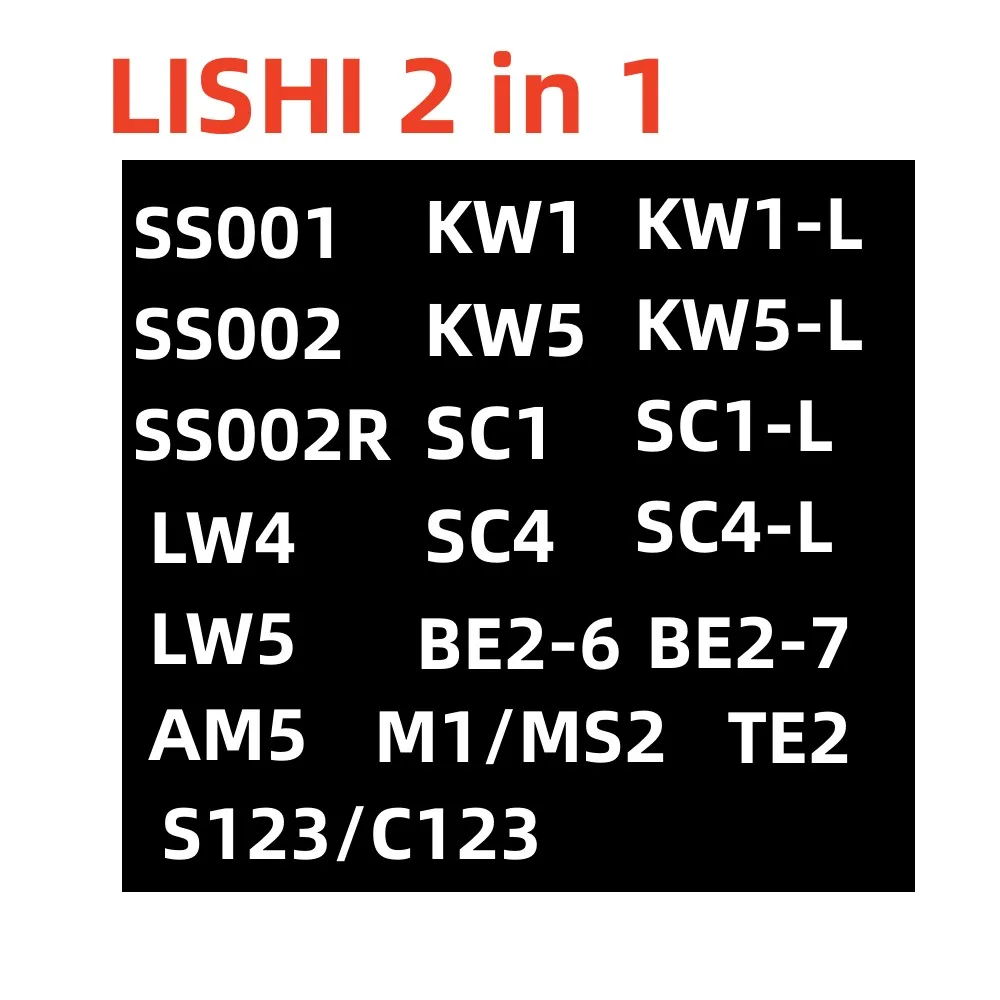 Lishi 2 in 1 SC1 KW1 KW5 SC4 R52 M1/MS2 SS002 SS001 BE2-6 BE2-7 SC20 ...