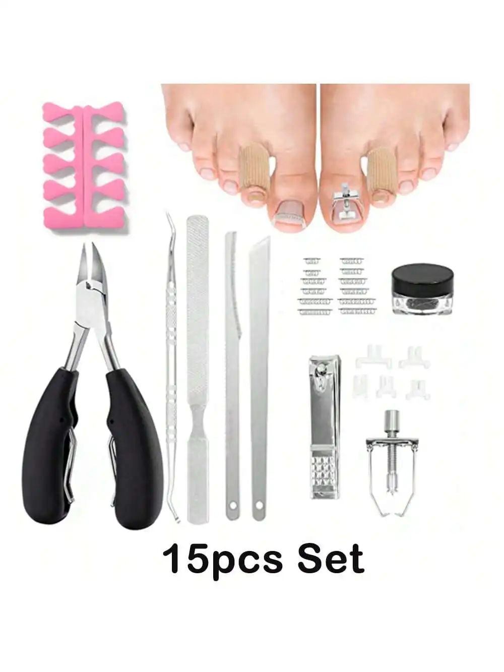 15PCS Ingrown Toenail Removal Kit Ingrown Toe Nail Correction for ...