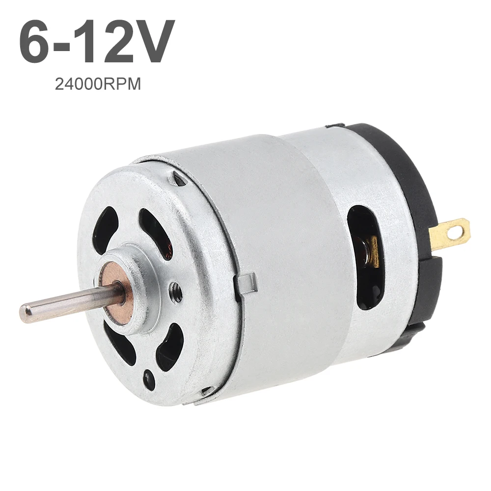 RS360-DC-Motor-6V-12V-24000RPM-High-Speed-Carbon-360-Brush-Micro-Motor ...