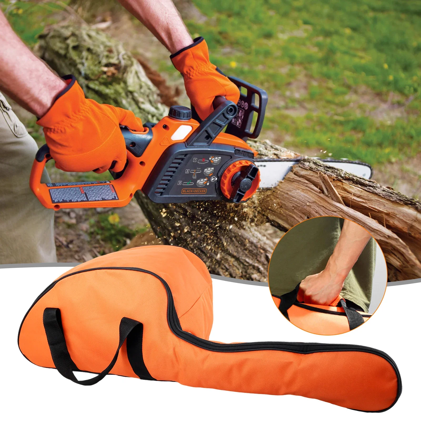 Chainsaw Bag Carrying Case Portable Protection Waterproof Holder Fit ...
