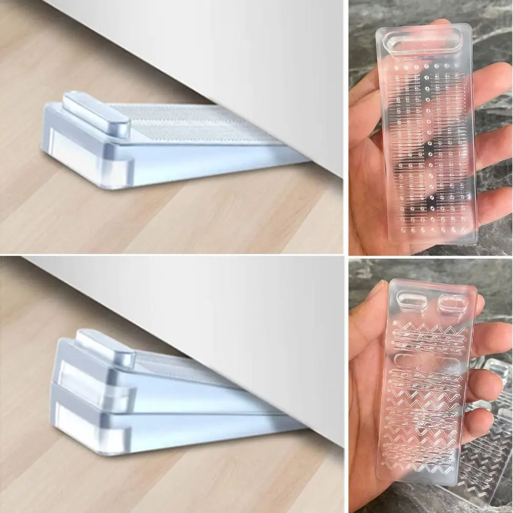 New Stackable Anti-collision Rubber Door Stoppers Non-Slip Block Wedge ...