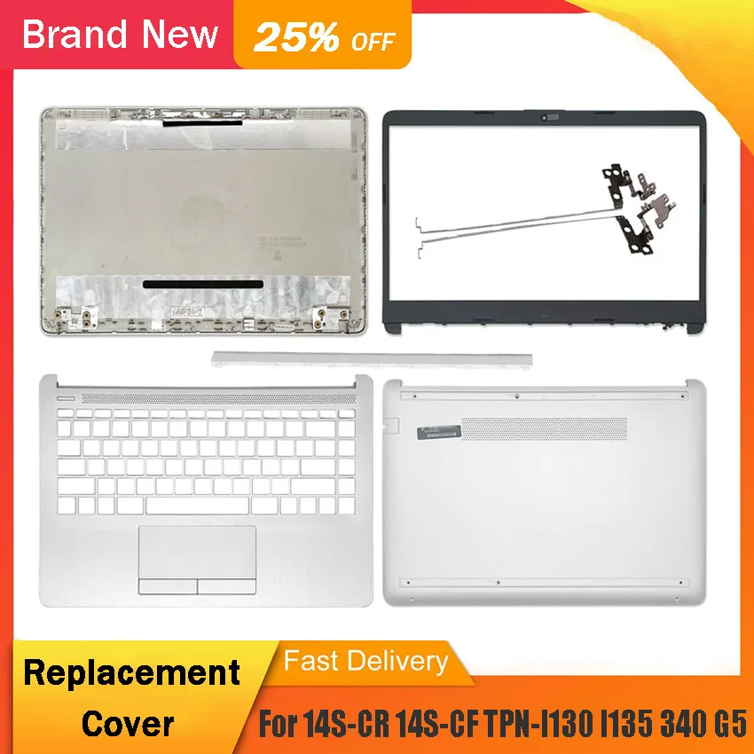 NEW For HP 14S CR 14S CF 14 CF 14 DK TPN I130 I135 340 G5 Laptop LCD Back Top Cover Front Bezel ...