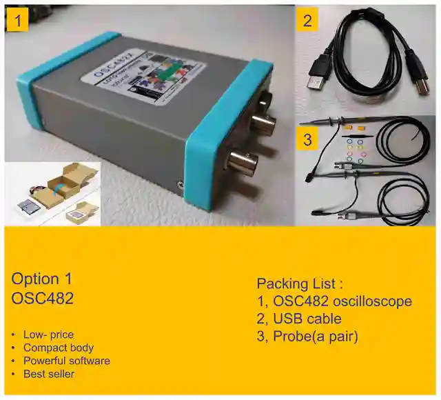 LOTO OSC482X, Oscilloscope+Signal Generator+Logic Analyzer+Data Logger ...