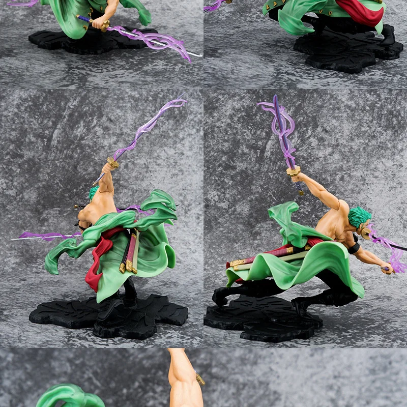 2 Colors One Piece Animation Action Figure Roronoa Zoro Model 26cm PVC ...