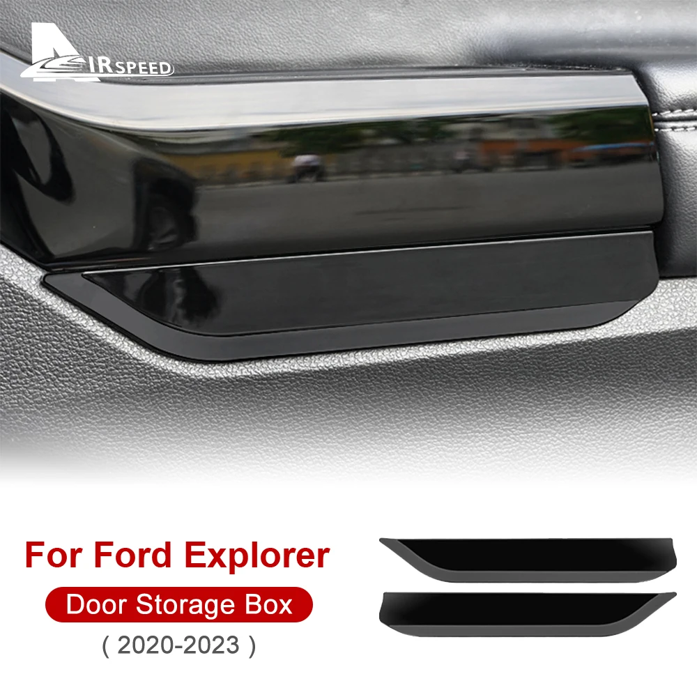 2PCS-Carbon-Fiber-Pattern-Abs-Car-Door-Extension-Space-Box-Storage ...