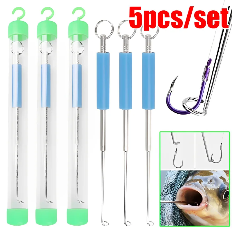 1-2-5pcs-Easy-Fish-Hook-Remover-Stainless-Steel-Safety-Fishing-Hook ...