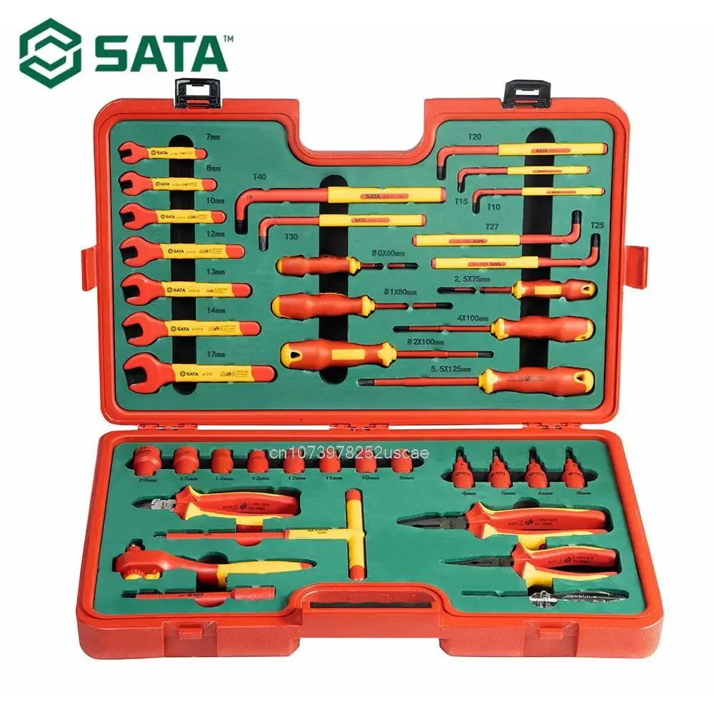 SATA-39pcs-Electrical-Automotive-Tool-Set-10MM-series-VDE-insulated ...