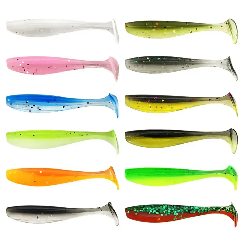 Luya-Soft-Bait-Smooth-Surface-Two-color-T-tail-Long-cast-Bait-Multi ...