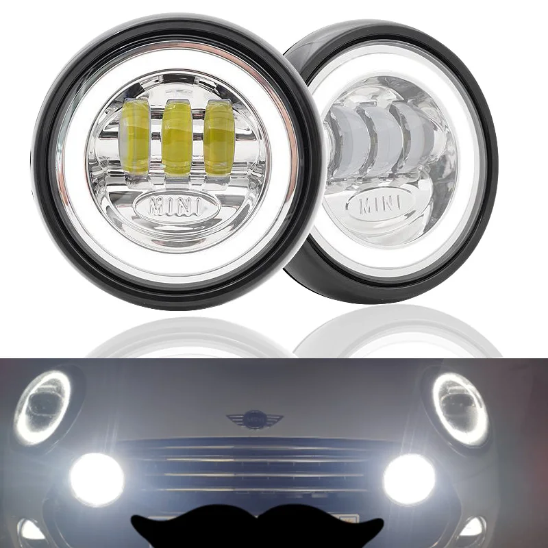 Angel Eyes LED Rally Driving Light Front Bumper Lamp For MINI Cooper ...