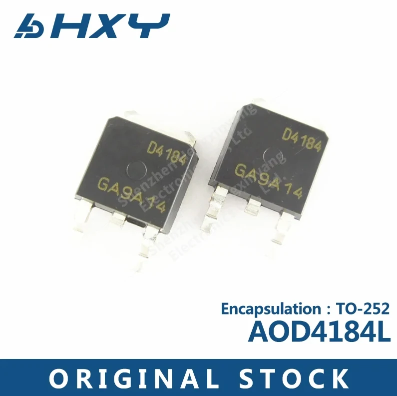 10PCS-AOD4184L-Silk-screen-D4184-TO-252-patch-N-channel-MOS-field ...