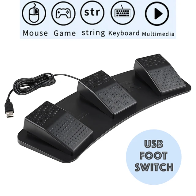 USB Triple Foot Switch Controller Key, Teclado personalizado🥨 ...