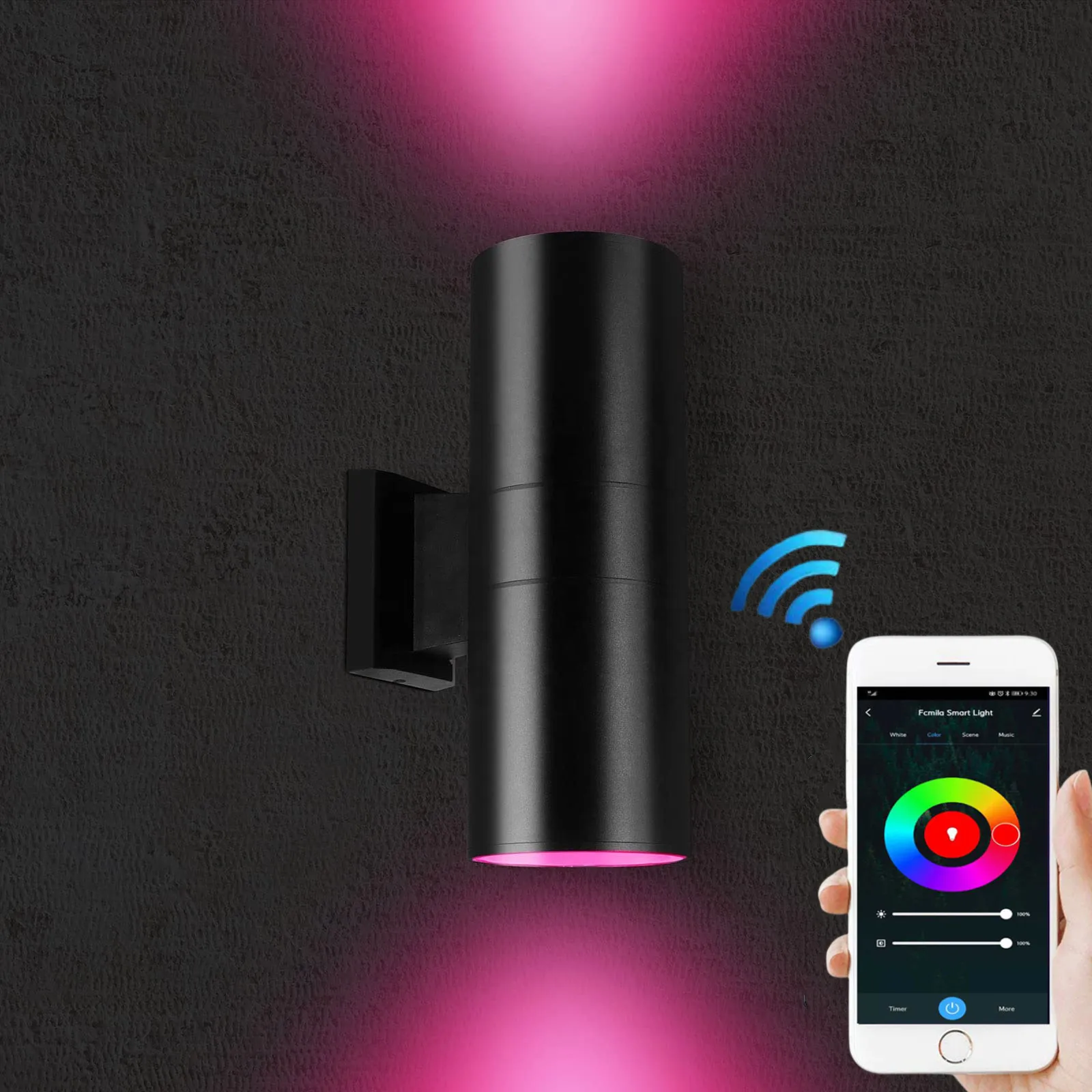 RGBW-Outdoor-Wall-Lights-Tuya-Smart-APP-Control-Waterproof-LED-Wall ...