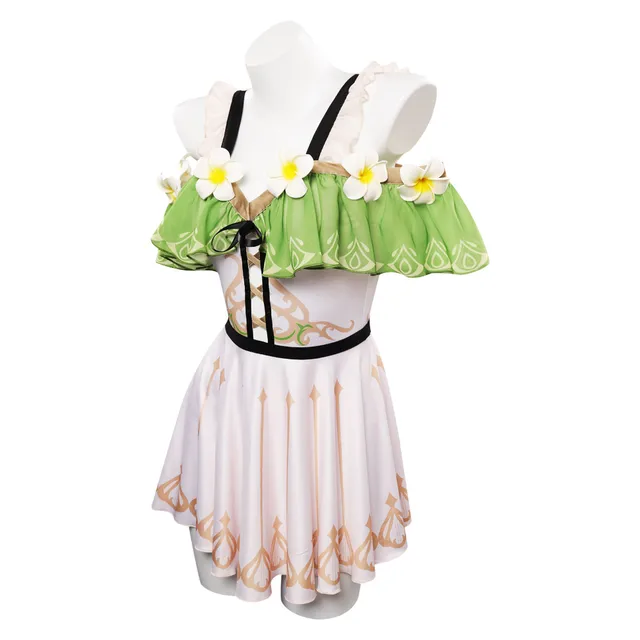 Genshin Impact Nahida Cosplay Costume Swimsuit - AllCosplay.com