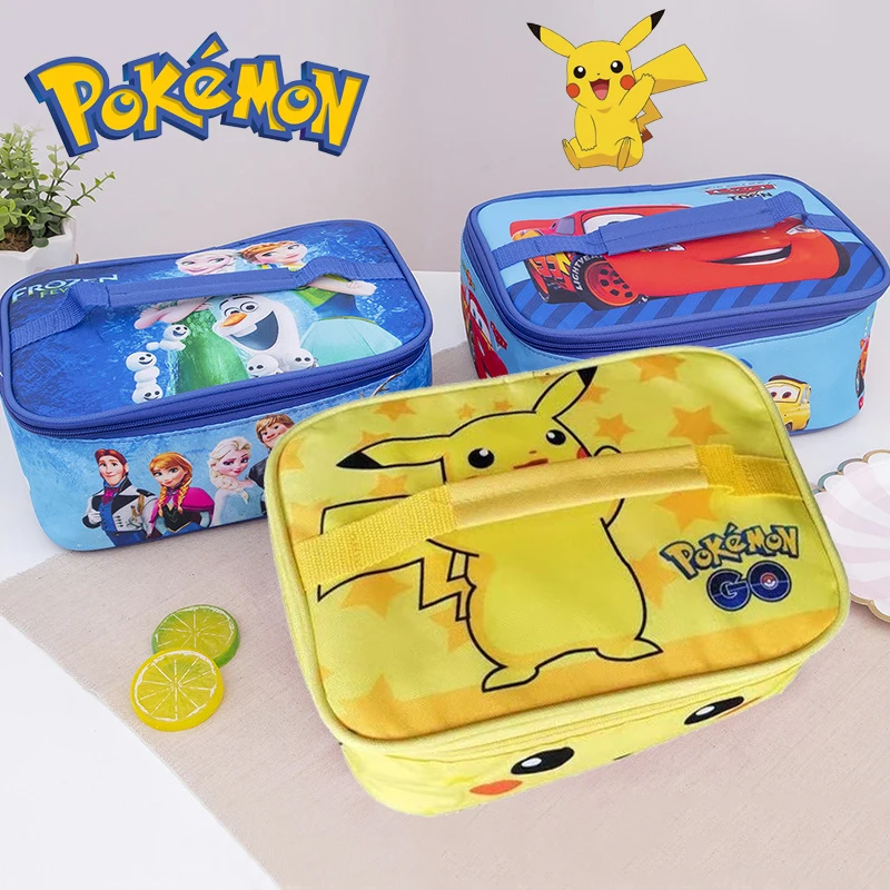 Pokemon Pikachu Children s Insulated Lunch Bags Portable High Capacity