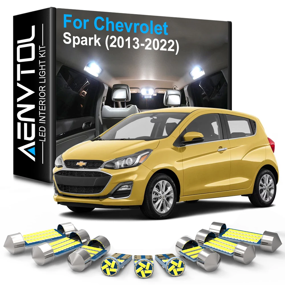 AENVTOL-L-mpara-LED-Canbus-para-interior-de-coche-EV-Chevrolet-Spark ...