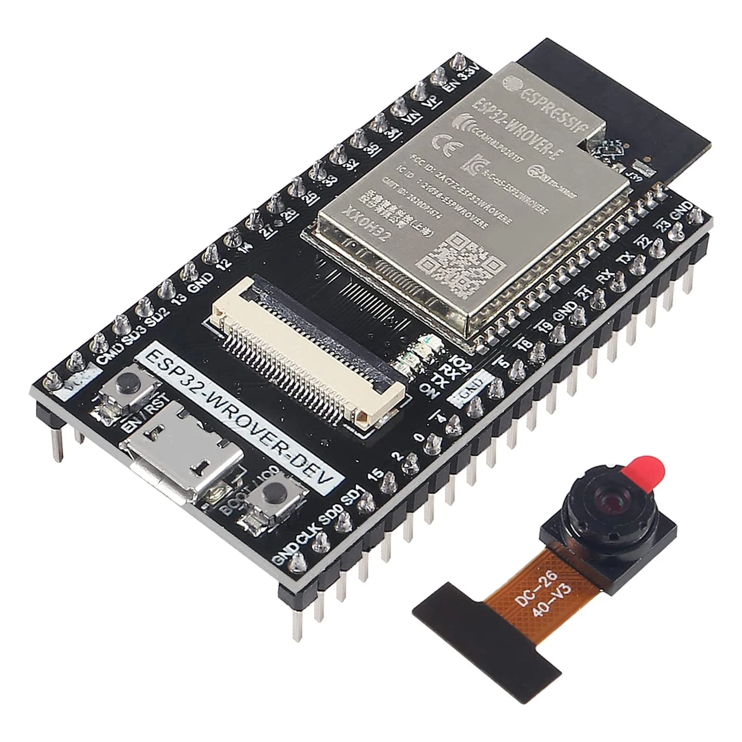 Esp32 Cam Camera Module Esp32 Wrover Board With Camera Wi Fi Bluetooth Module For Arduino Ide C