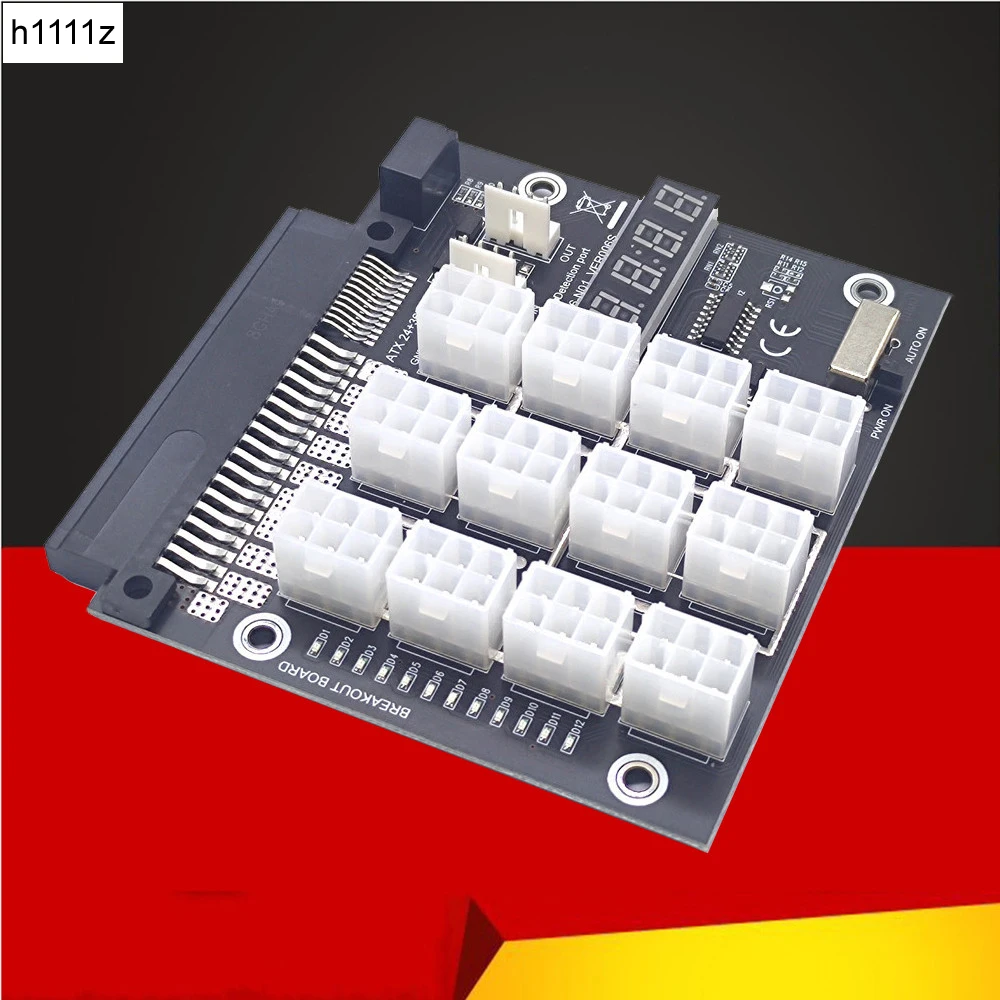 Mining-Breakout-Board-12Port-6Pin-Power-Supply-Module-Board-with-LED ...