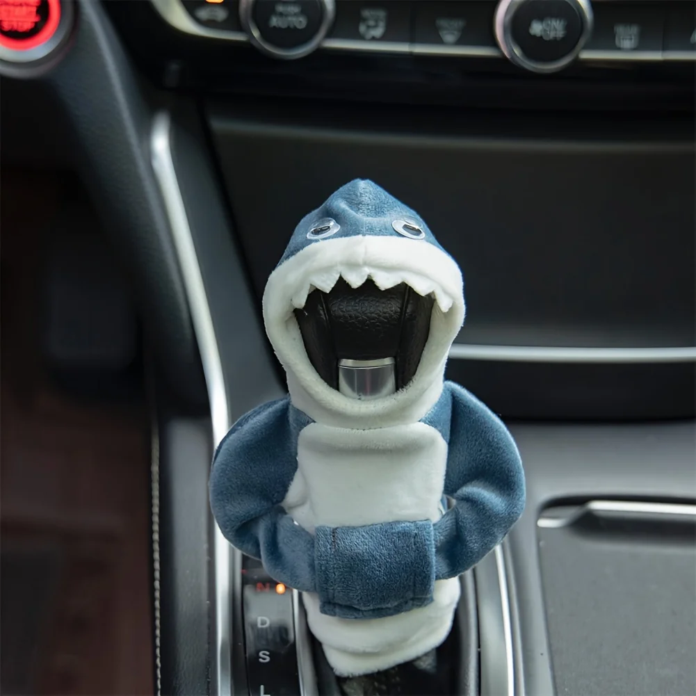 Fashion-Hoodie-Car-Gear-Shift-Cover-with-Shark-Design-Manual-Handle-Gear-Knob-Sweatshirt-for ...