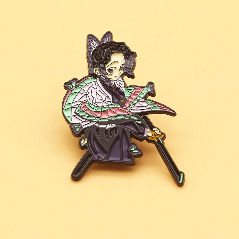 New Demon of Slayer Brooch Japanese Fantasy Battle Anime Cartoon ...