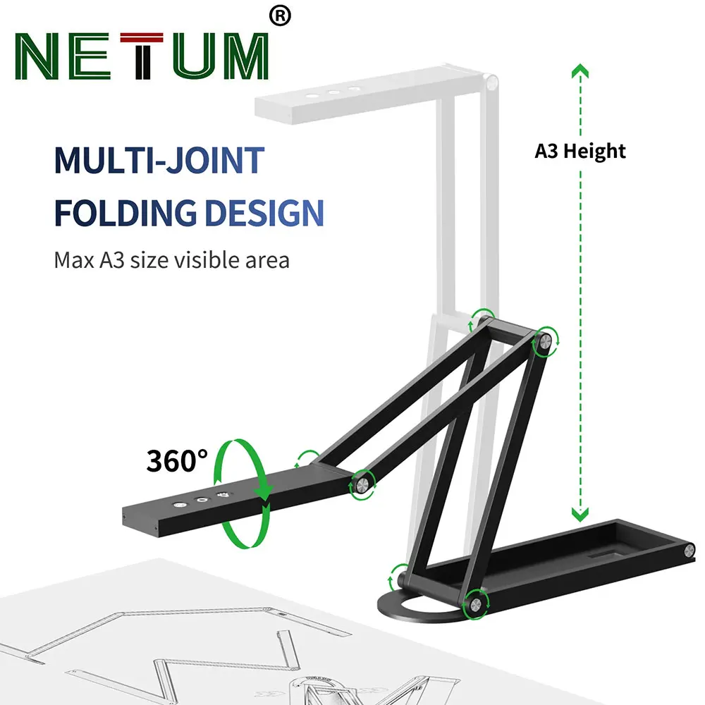 NETUM-Document-Scanner-Webcam-4K-with-Microphone-USB-Visualiser ...