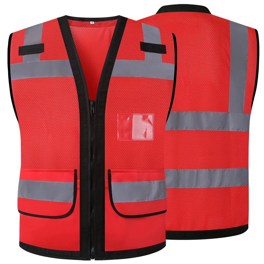 Red Mesh Safety Vest