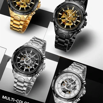 남성용 클래식 스켈레톤 플라이휠 기계식 손목시계, 432G, 럭셔리 시계, 공장 직매