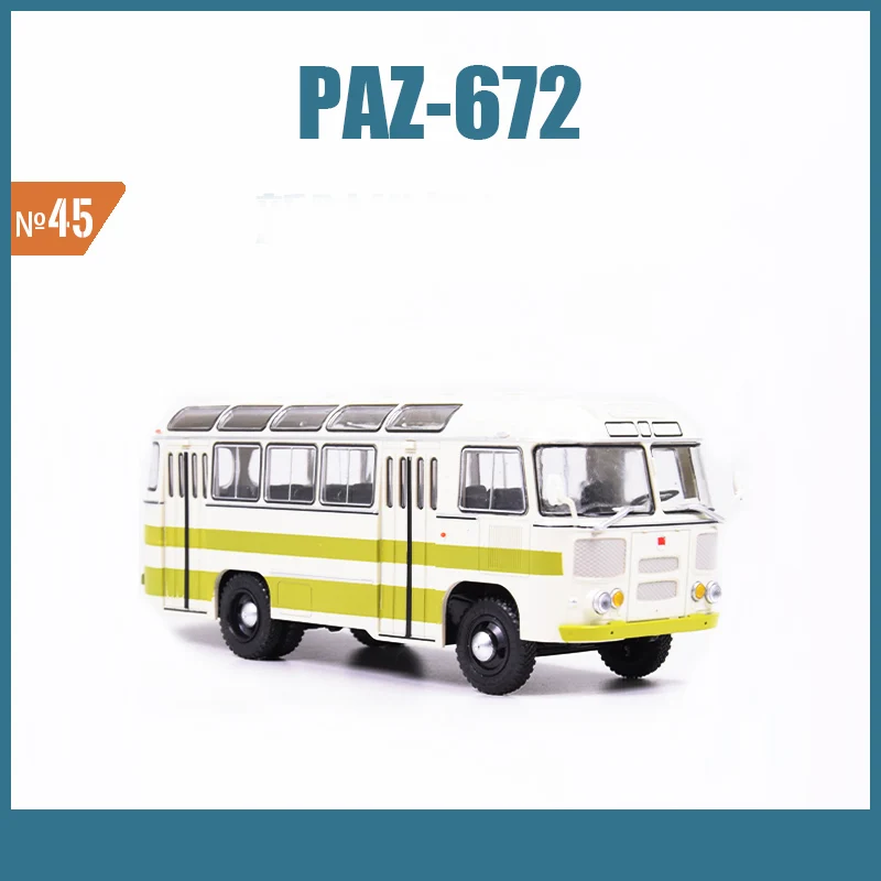 Diecast-1-43-Scale-Soviet-PAZ-672-Small-Alloy-Bus-Model-Russian-Short ...