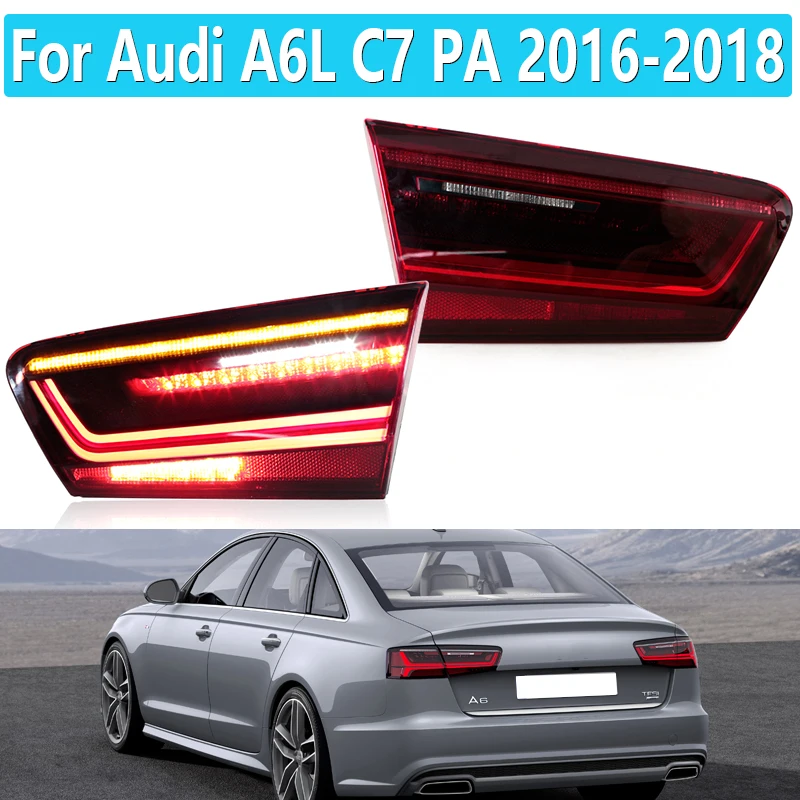 For-Audi-A6L-C7-PA-2016-2017-2018-Car-Rear-LED-Tail-Light-Assembly ...