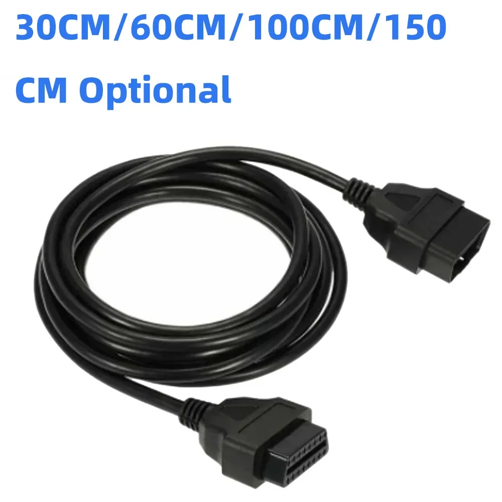 30-100-150CM-OBD2-Extension-Cable-OBD-16pin-M-To-F-Male-To-Female ...