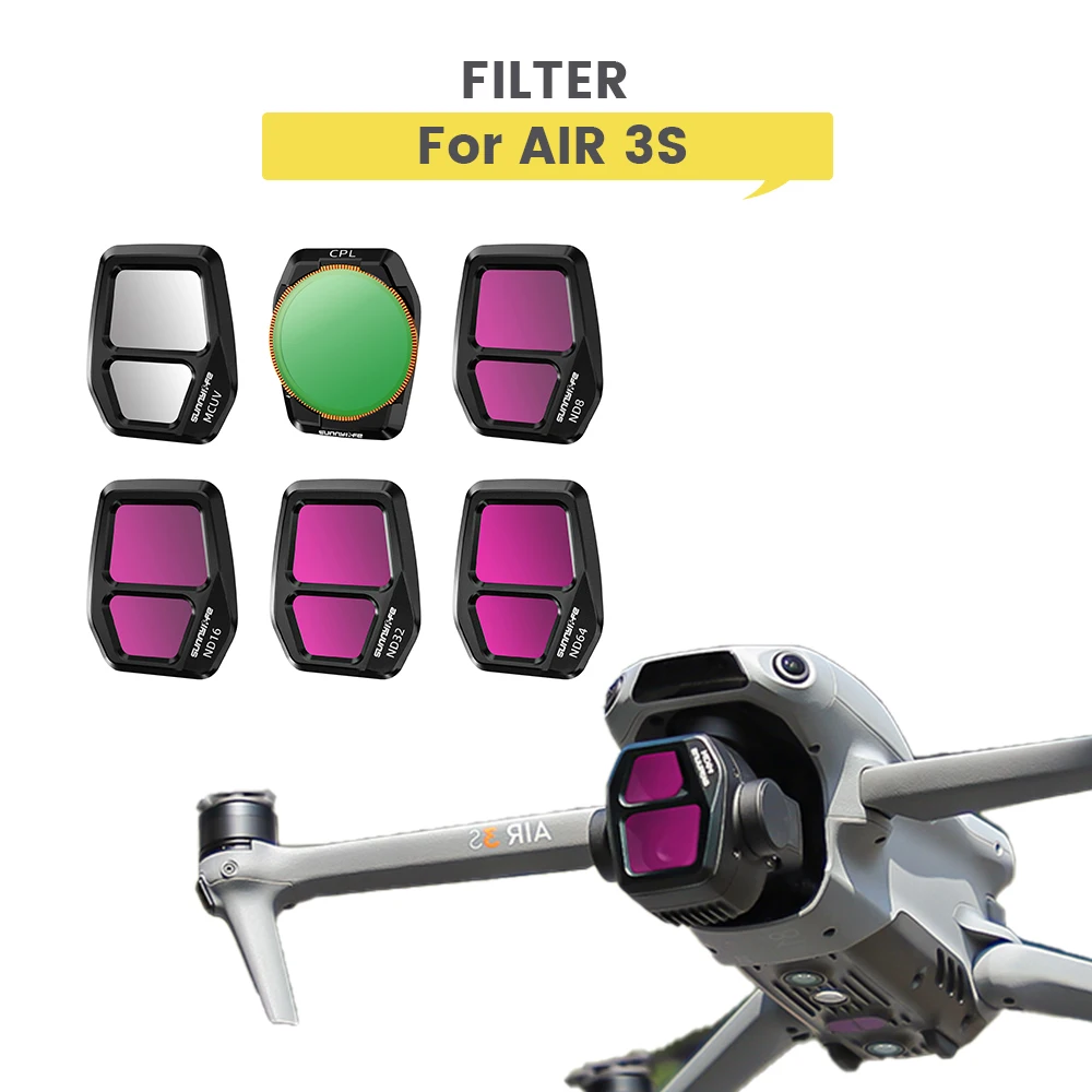 Lensfilters-Voor-DJI-Air-3S-Verstelbare-NDPL-CPL-UV-ND8-16-32-64-ND ...