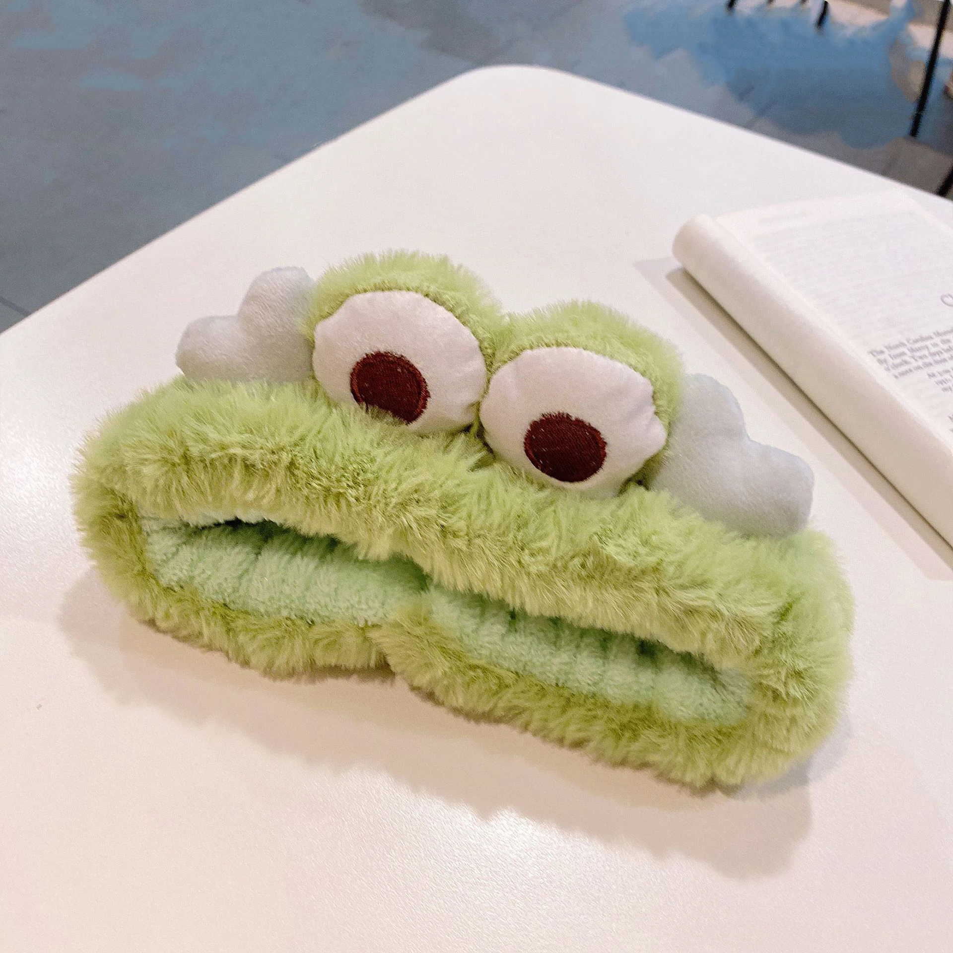 Korean Version Of Cute Frog Hair Band Female Face Wash Mask Makeup ...