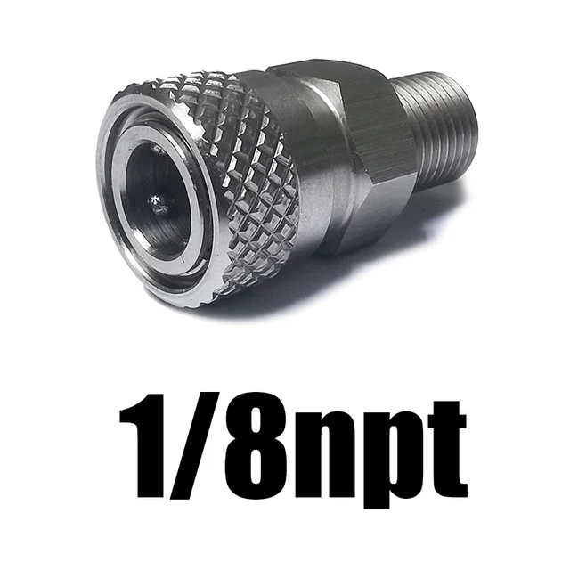 HPA Air Stainless Steel 8mm Female Quick Disconnect Charging Adapter ...