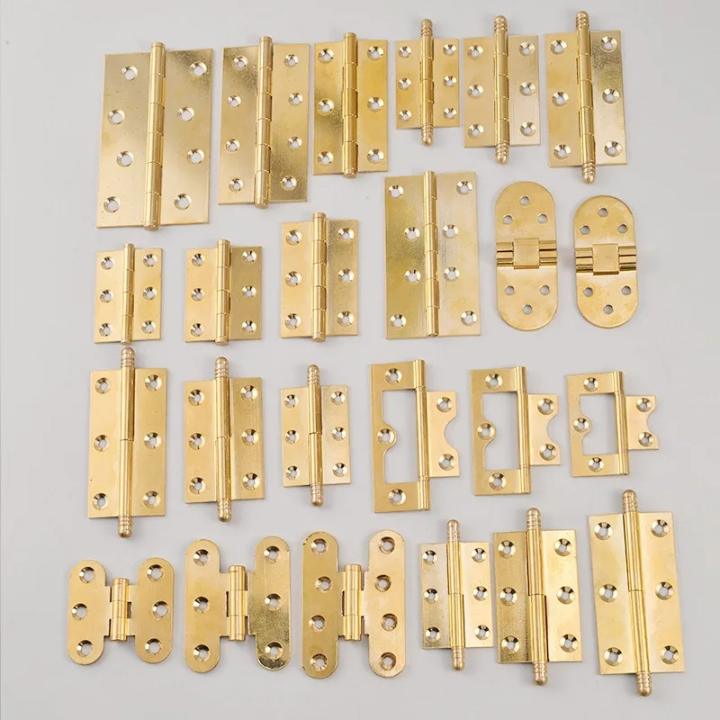 Brass Hinges Full Collection Golden Small Copper Hinges for Wardrobe ...