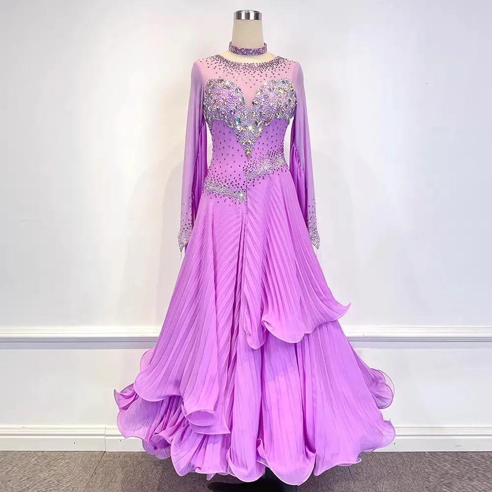 Customized-High-end-Ballroom-Dance-Competition-Dress-Big-Swing-Waltz-Performance-Clothes ...