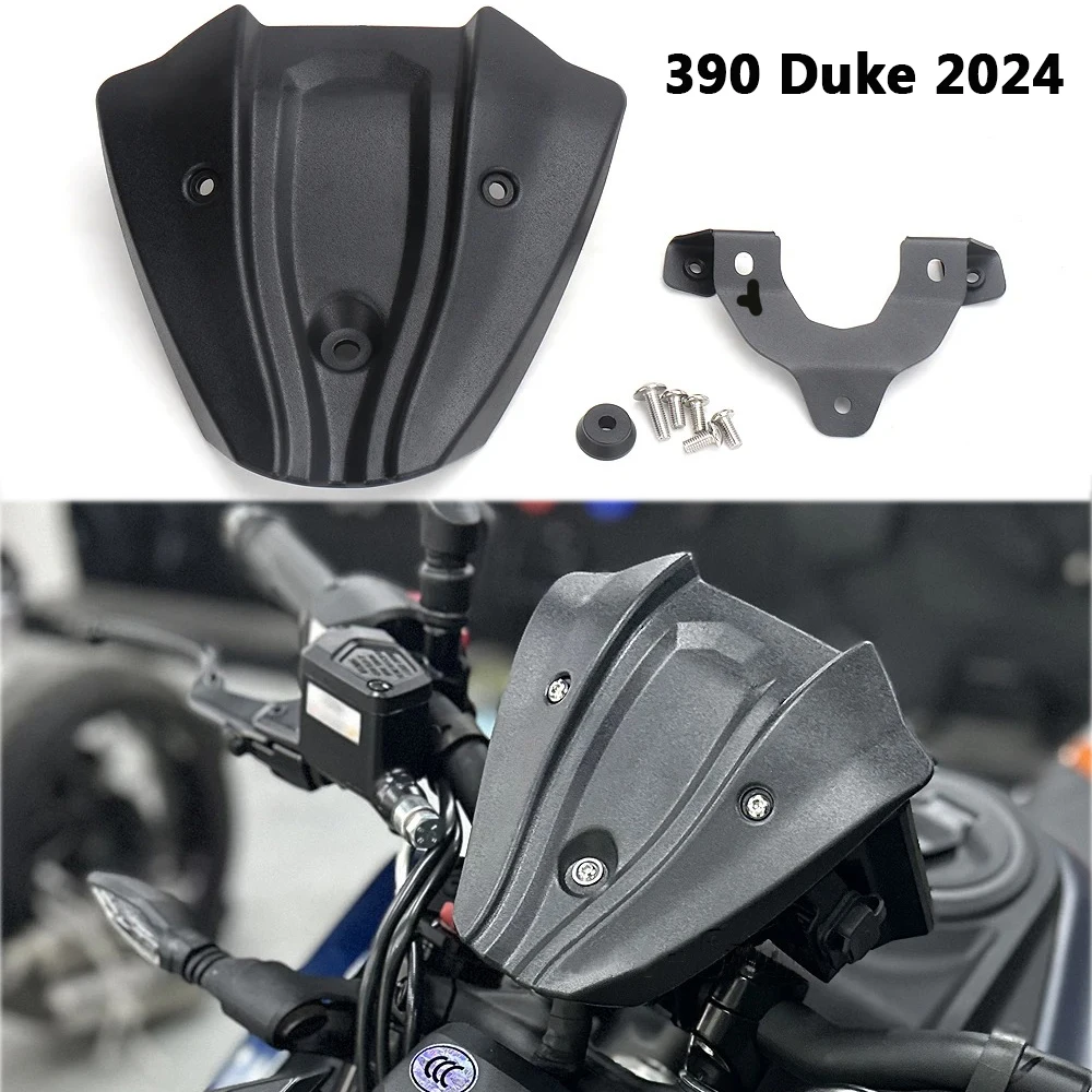 2024 390 Duke Windshield Black Front Wind Deflector Guard Motorcycle ...